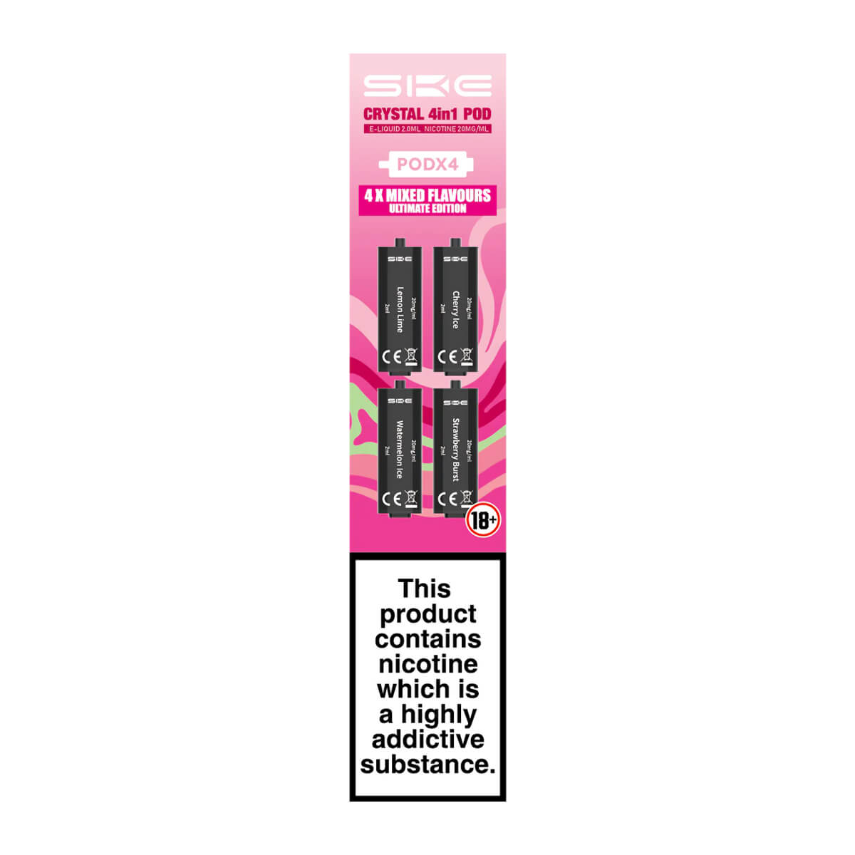 SKE Crystal Bar 2400 4-in-1 Pre-filled Vape Pod Kit – Vape 360 Uk