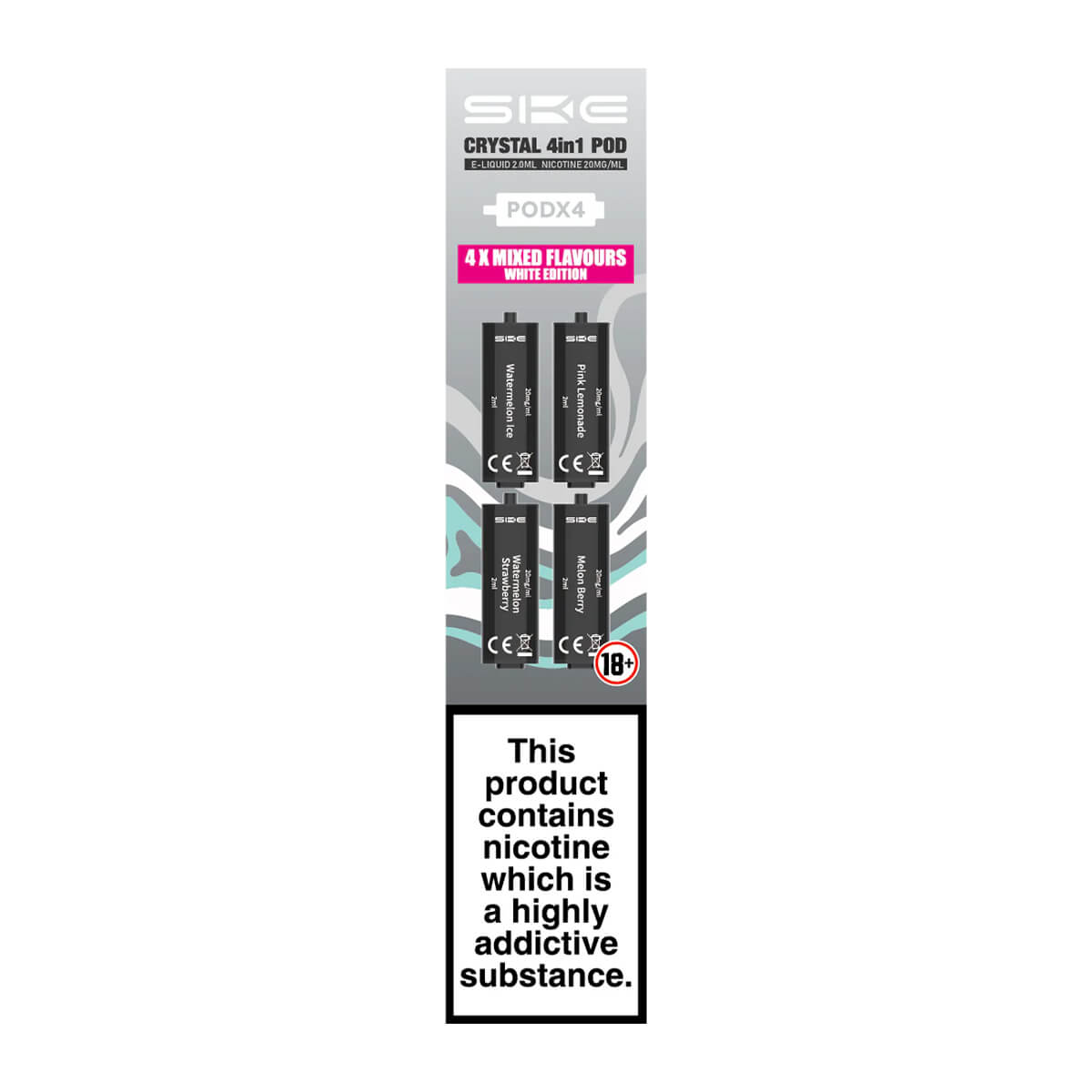 SKE Crystal Bar 2400 4-in-1 Pre-filled Vape Pod Kit – Vape 360 Uk