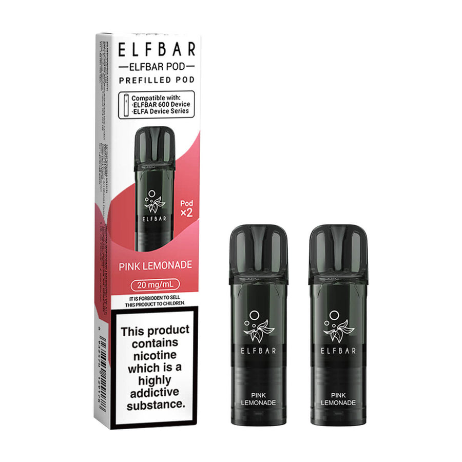 Pink Lemonade ELF Bar 600 Prefilled Pods – Vape 360 Uk