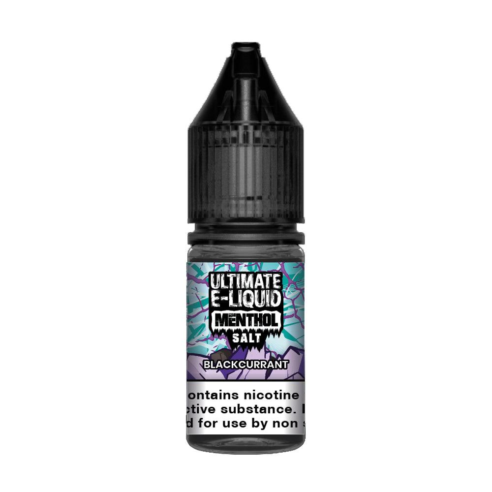 Blackcurrant Menthol 10ml Nic Salt E-Liquid by Ultimate Juice - Vape 360 Uk