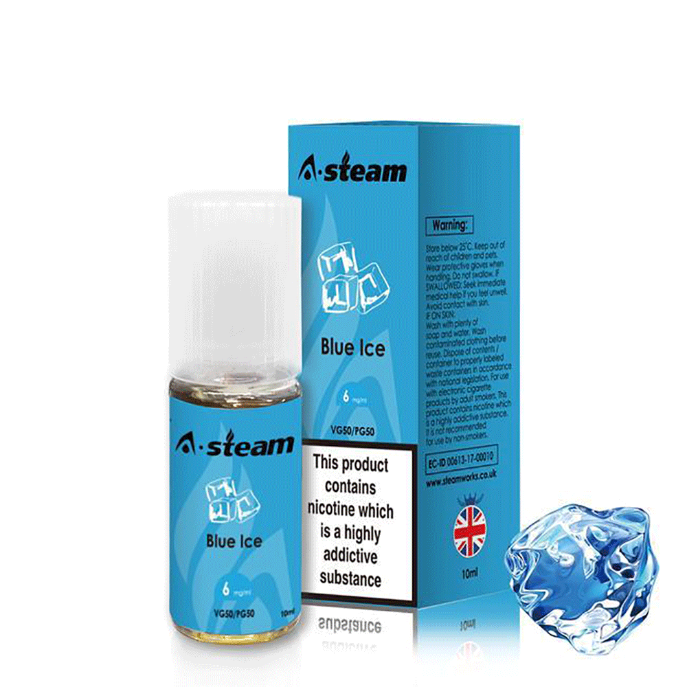 Blue Ice E Liquid By A Steam | Vape 360 Uk